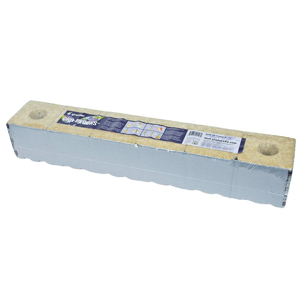 Grodan Delta 10 Block ( Large ) 4" X 4" X 4" w/hole – IGHSUPPLY