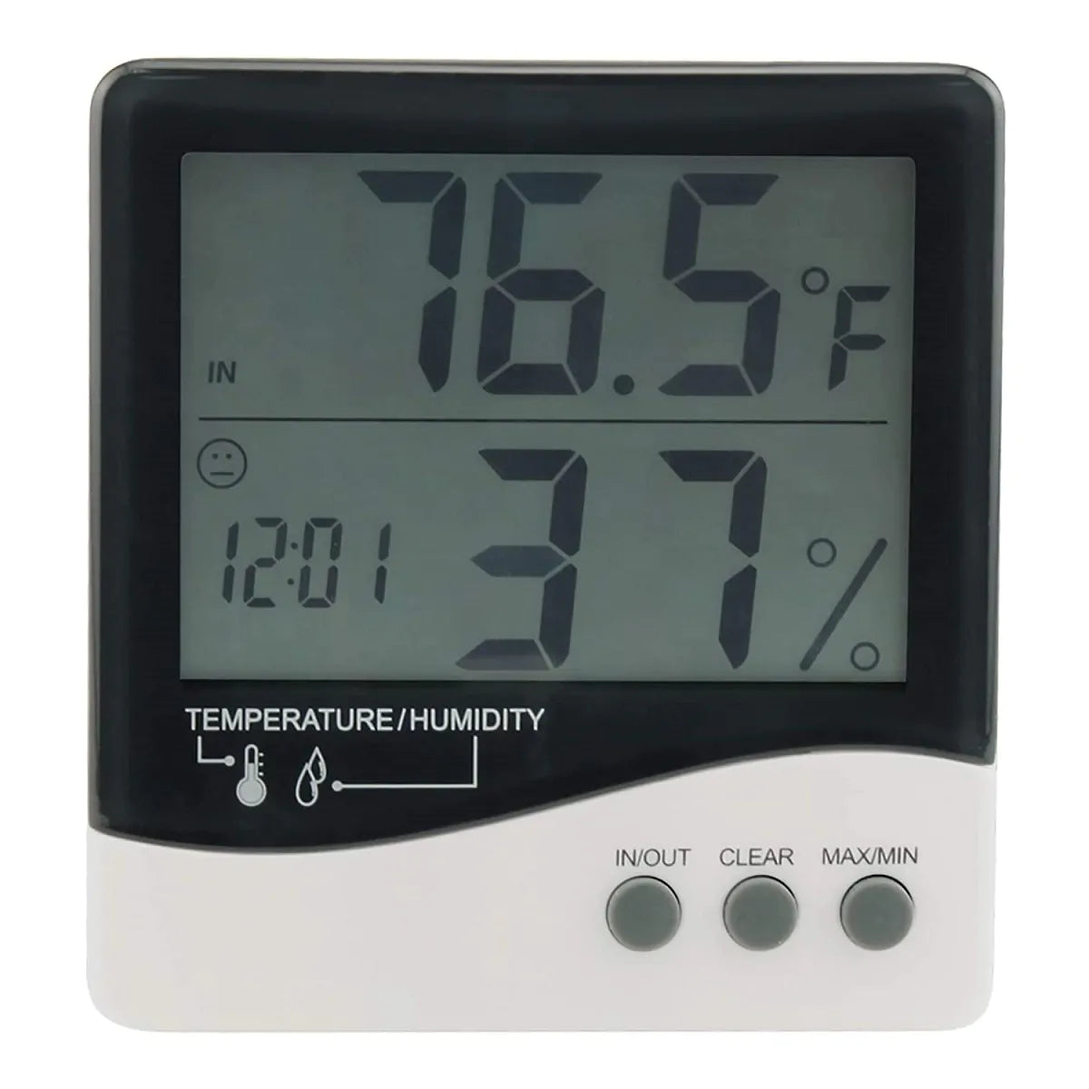Grower's Edge Large Display Digital Thermometer & Hygrometer – IGHSUPPLY